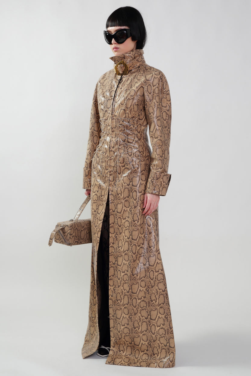 Python Trench Coat-Pre Order – Kim Shui Studio