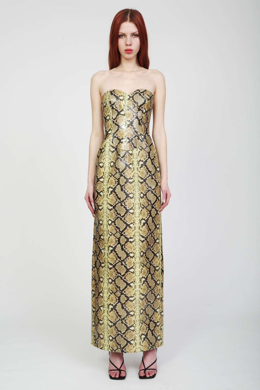 Mitchell Snakeskin Corset Dress Pre Order – Kim Shui Studio